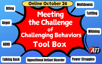 Meeting the Challenge of Challenging Behaviors Tool Box - Online - The ...